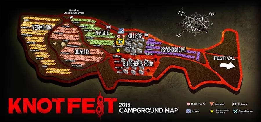 Knotfest 2015 - Camping Map | Concerts-Metal