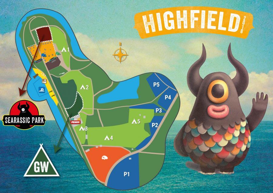Highfield Festival 2018 - camping map | Concerts-Metal