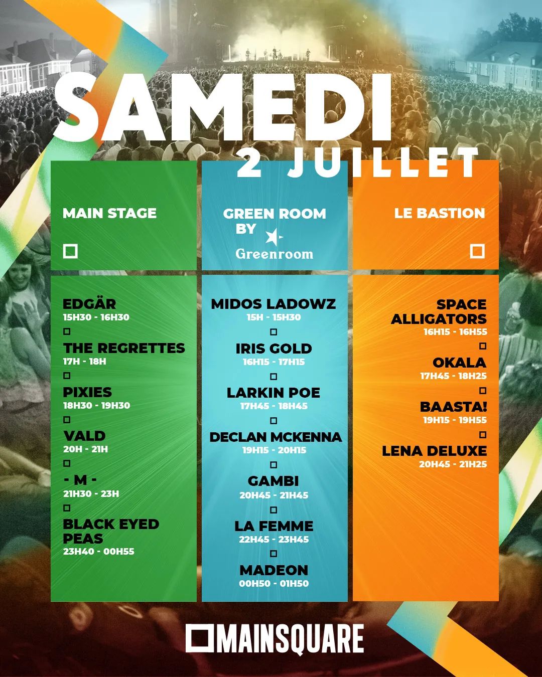 Main Square Festival 2022 - Ablauf/Zeitplan