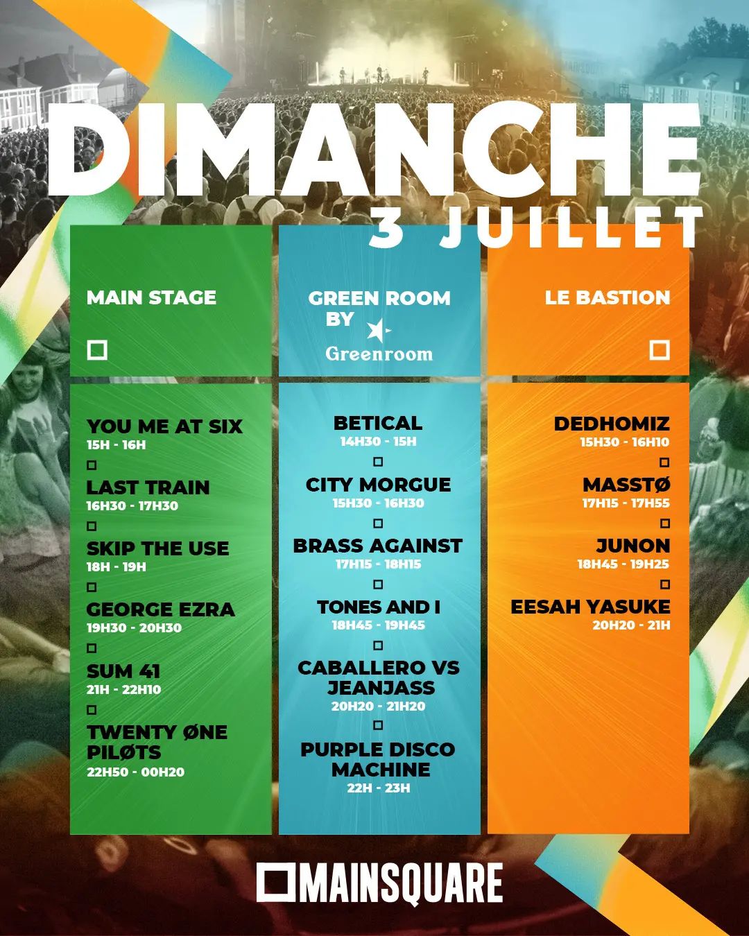 Main Square Festival 2022 - Ablauf/Zeitplan