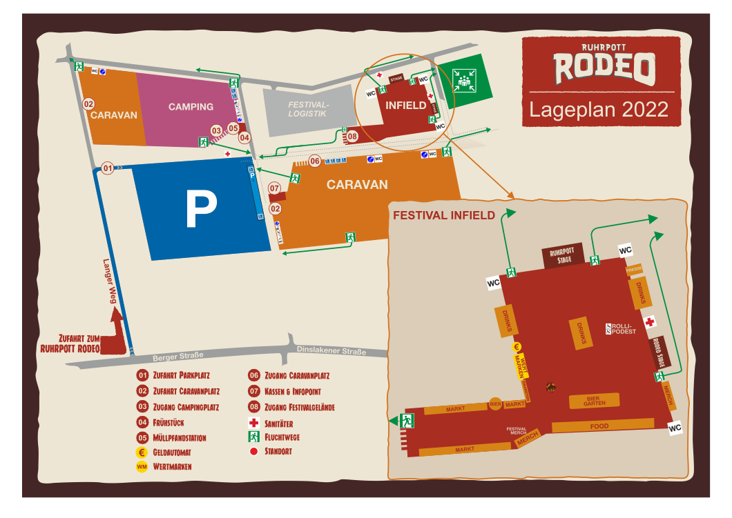 Ruhrpott Rodeo 2022 - Map | Concerts-Metal