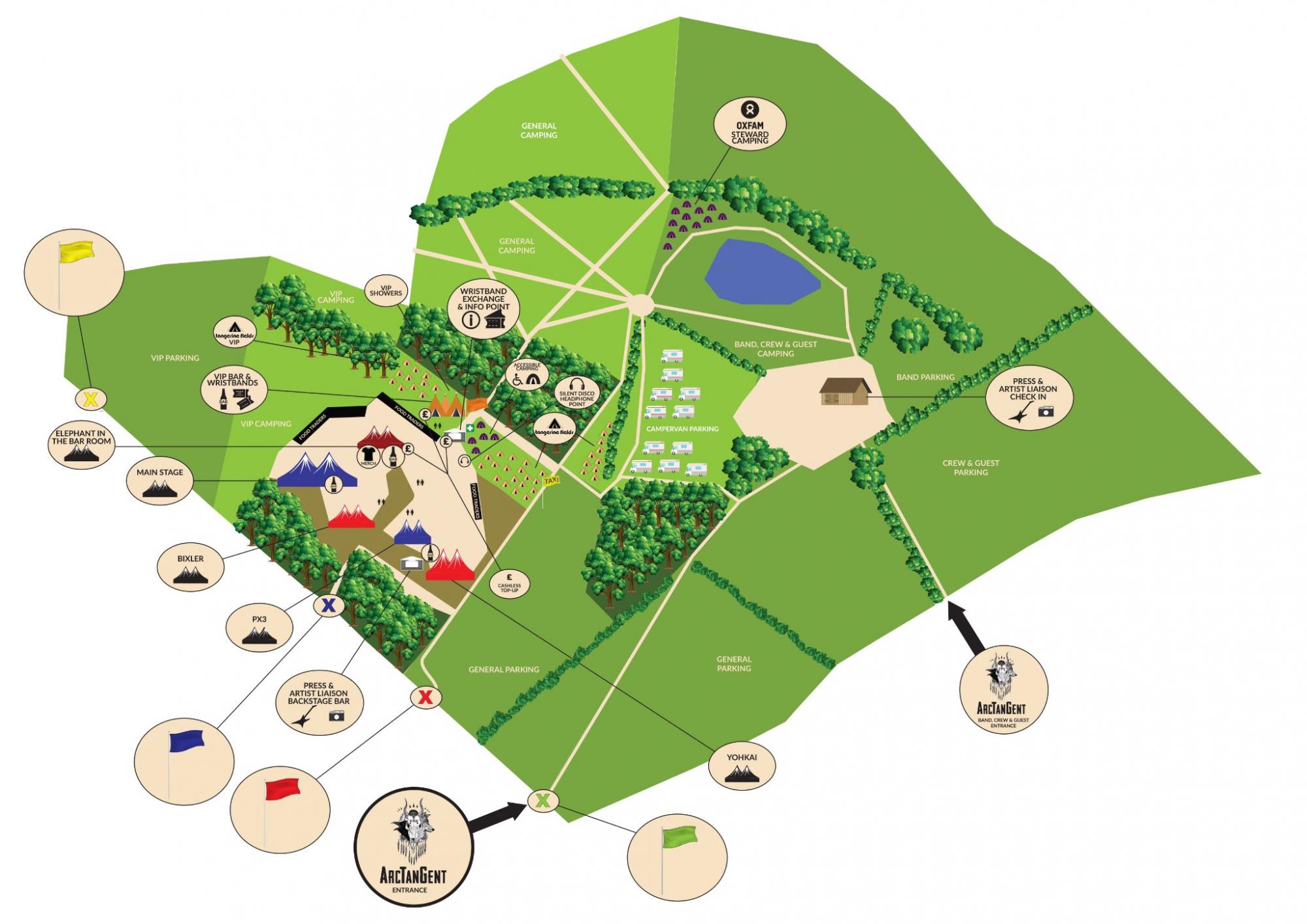 ArcTanGent Festival 2022 Map Concerts Metal