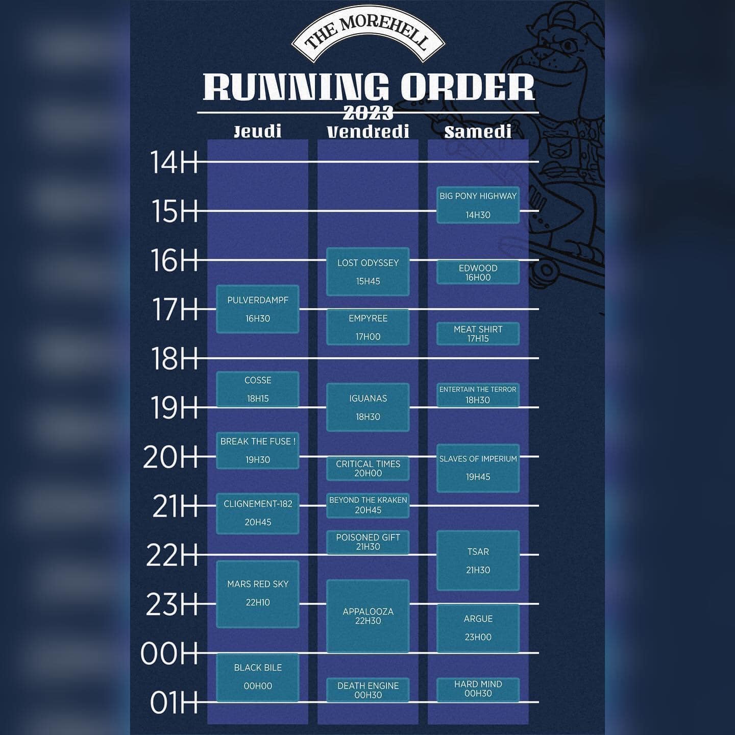 The MoreHell Festival 2023 - Running Order | Concerts-Metal
