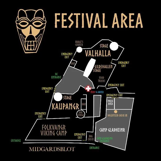 Midgardsblot Metal Festival 2023 - Map | Concerts-Metal