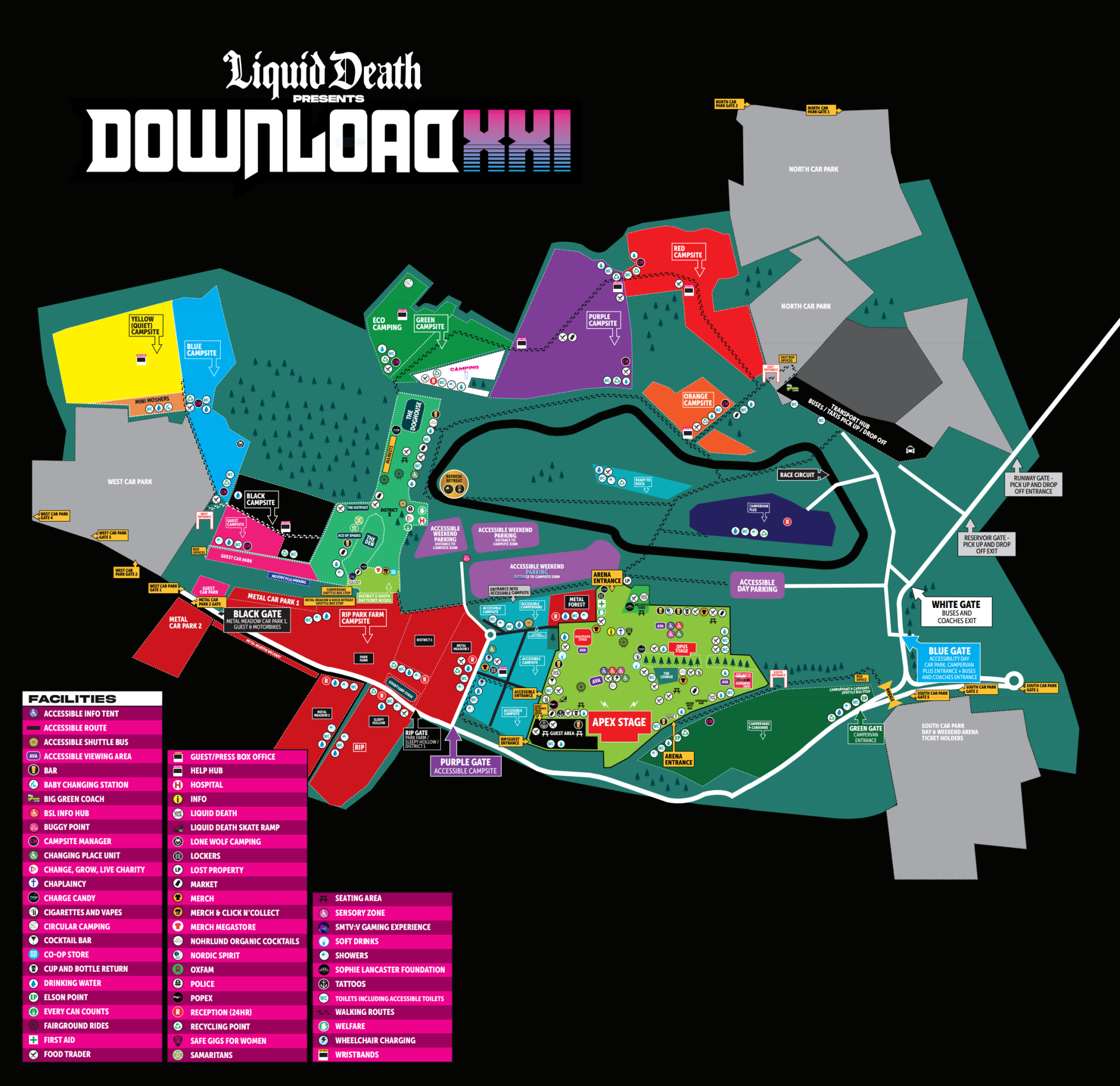 Download Festival 2024 - Karte