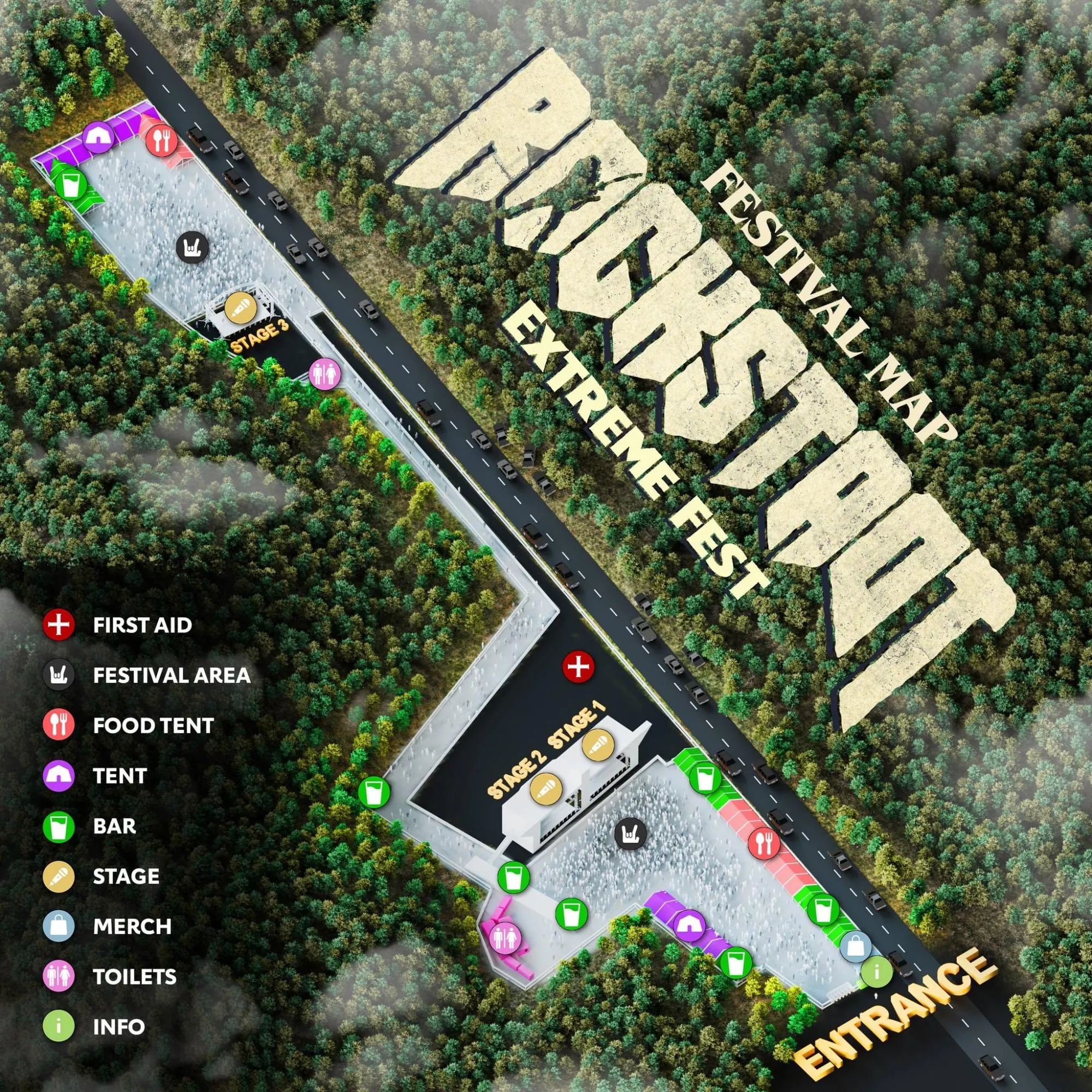 Rockstadt Extreme Fest 2024 - Map | Concerts-Metal