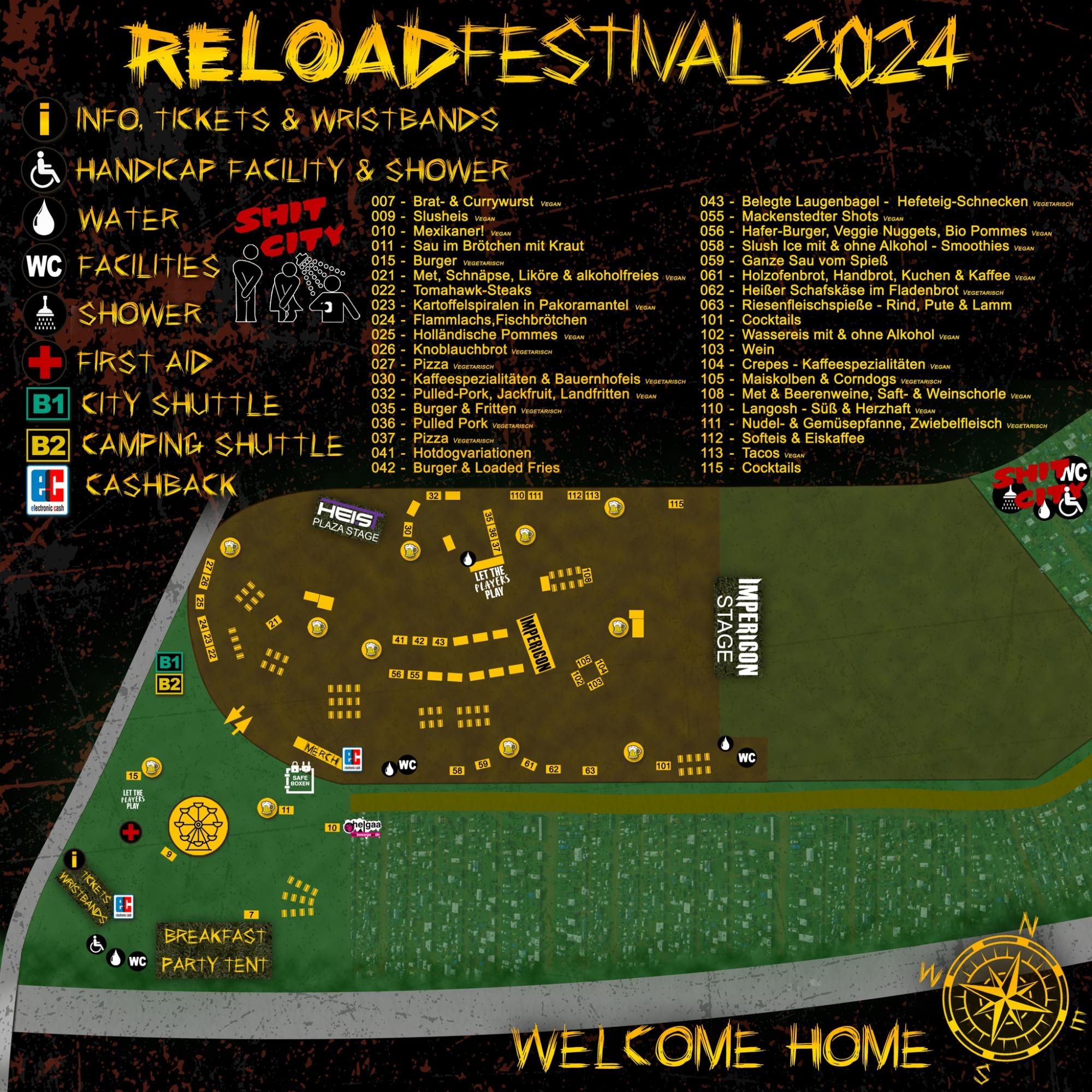 Reload Festival 2024 - Map | Concerts-Metal
