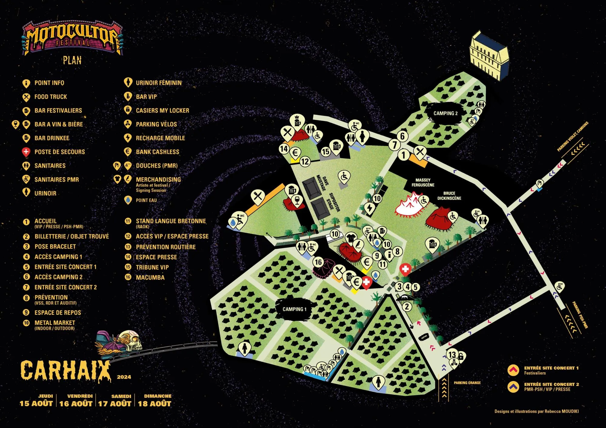 Motocultor Festival 2024 - Map | Concerts-Metal