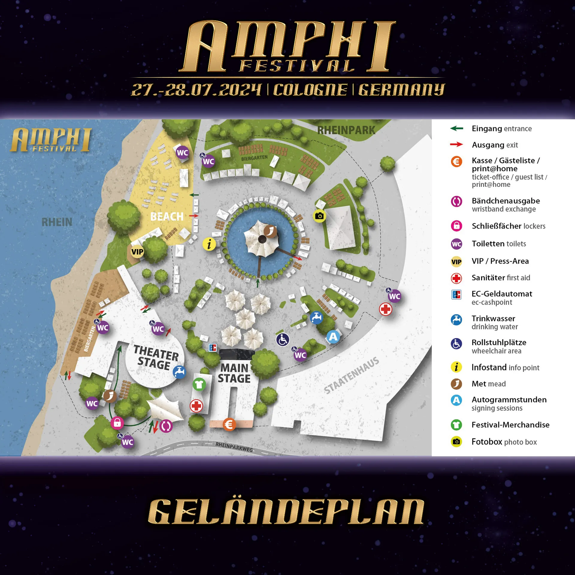 Amphi Festival 2024 - Map | Concerts-Metal