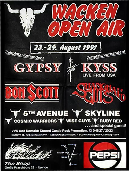 Wacken Open Air 1991 - 23/08/1991 (2 Tage) - Wacken - Deutschland