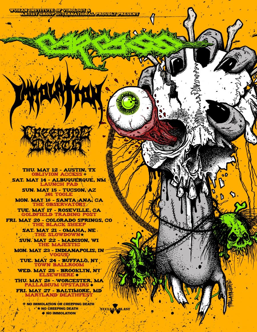 Konzert Carcass - 20/05/2022 - Colorado Springs - The Black Sheep ...