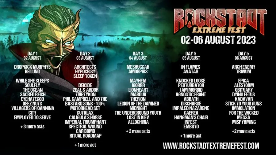 Rockstadt Extreme Fest 2023 - 02/08/2023 (5 Tage) - Râșnov - Rumänien