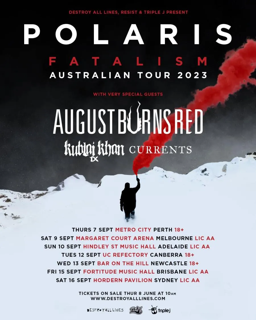 Konzert Polaris - 12/09/2023 - Canberra - UC Refectory - Australien