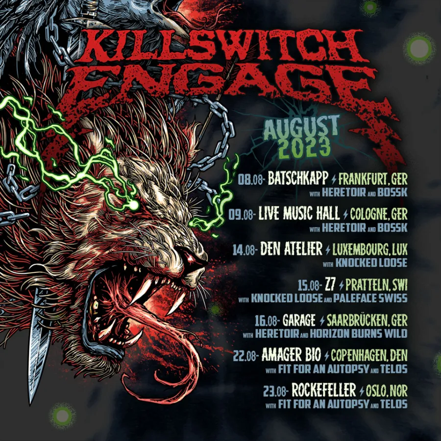 Konzert Killswitch Engage - 14/08/2023 - Luxembourg - L'Atelier - Luxemburg