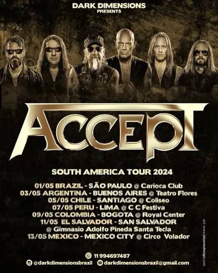 Konzert Accept - 05/05/2024 - Santiago de Chile - Teatro Coliseo - Chile