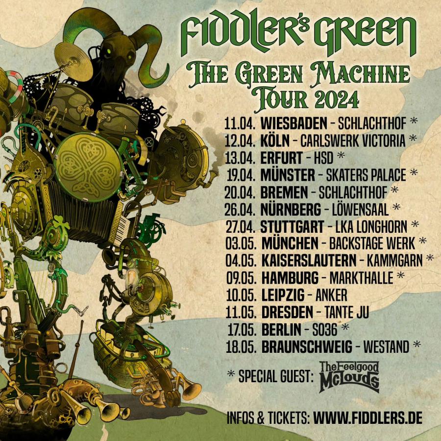 Konzert Fiddler's Green - 26/04/2024 - Nürnberg - Löwensaal - Deutschland