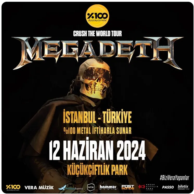 Megadeth - Crush the World tour 2024 - 12/06/2024 - Istanbul ...