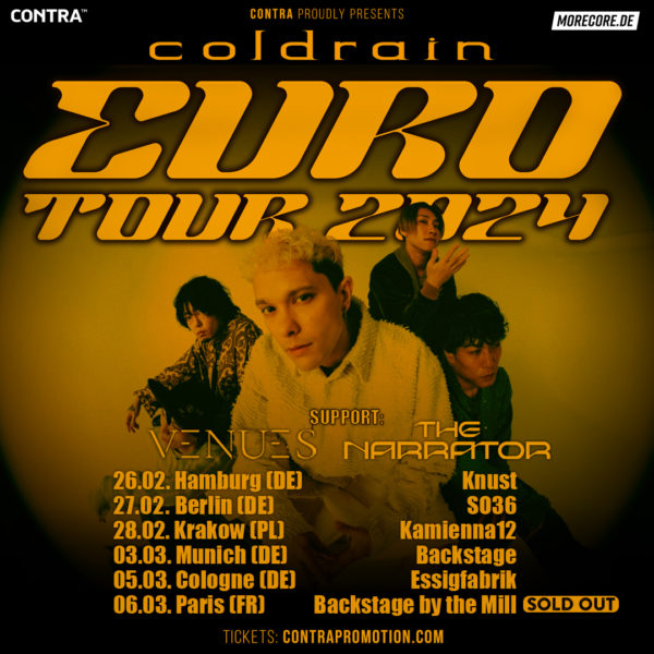 Konzert Coldrain - 05/03/2024 - Köln - Essigfabrik - Deutschland