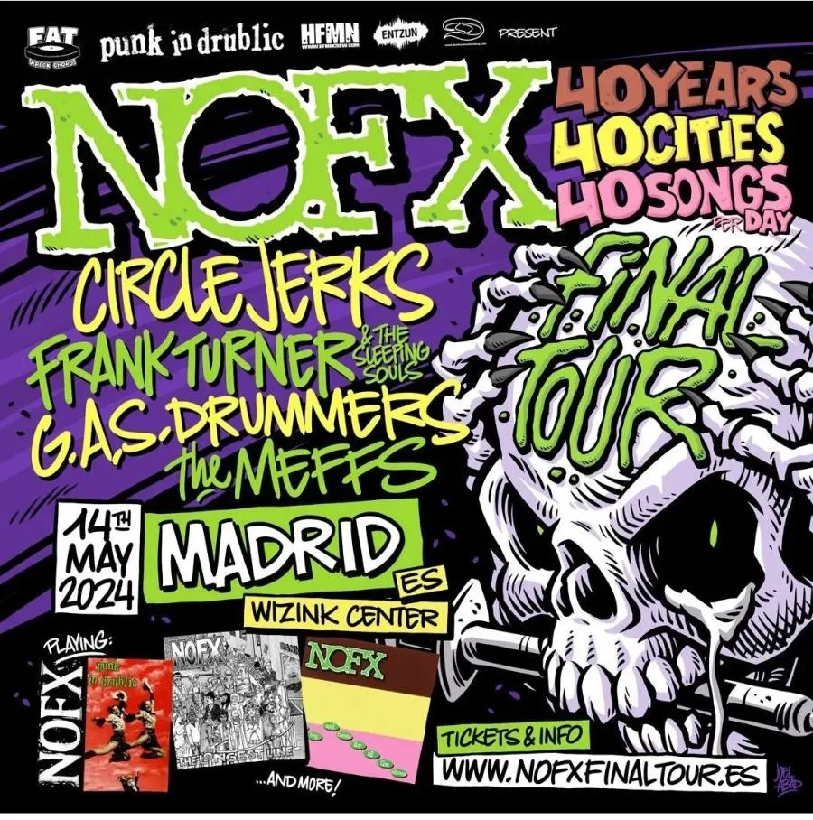 NOFX - Final Tour EU 2024 - 14/05/2024 - Madrid - Movistar Arena - Spanien