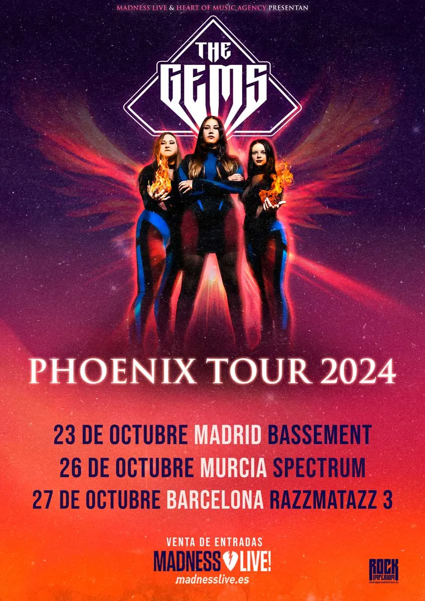 The Gems - Phoenix Tour 2024 - 26/10/2024 - Murcia - Sala Spectrum - Spanien
