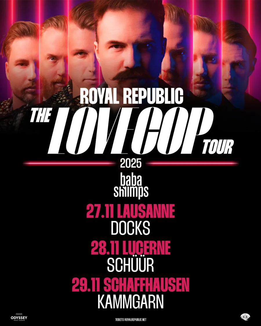 Konzert Royal Republic - 28/11/2025 - Lucerne - Schüür - Schweiz