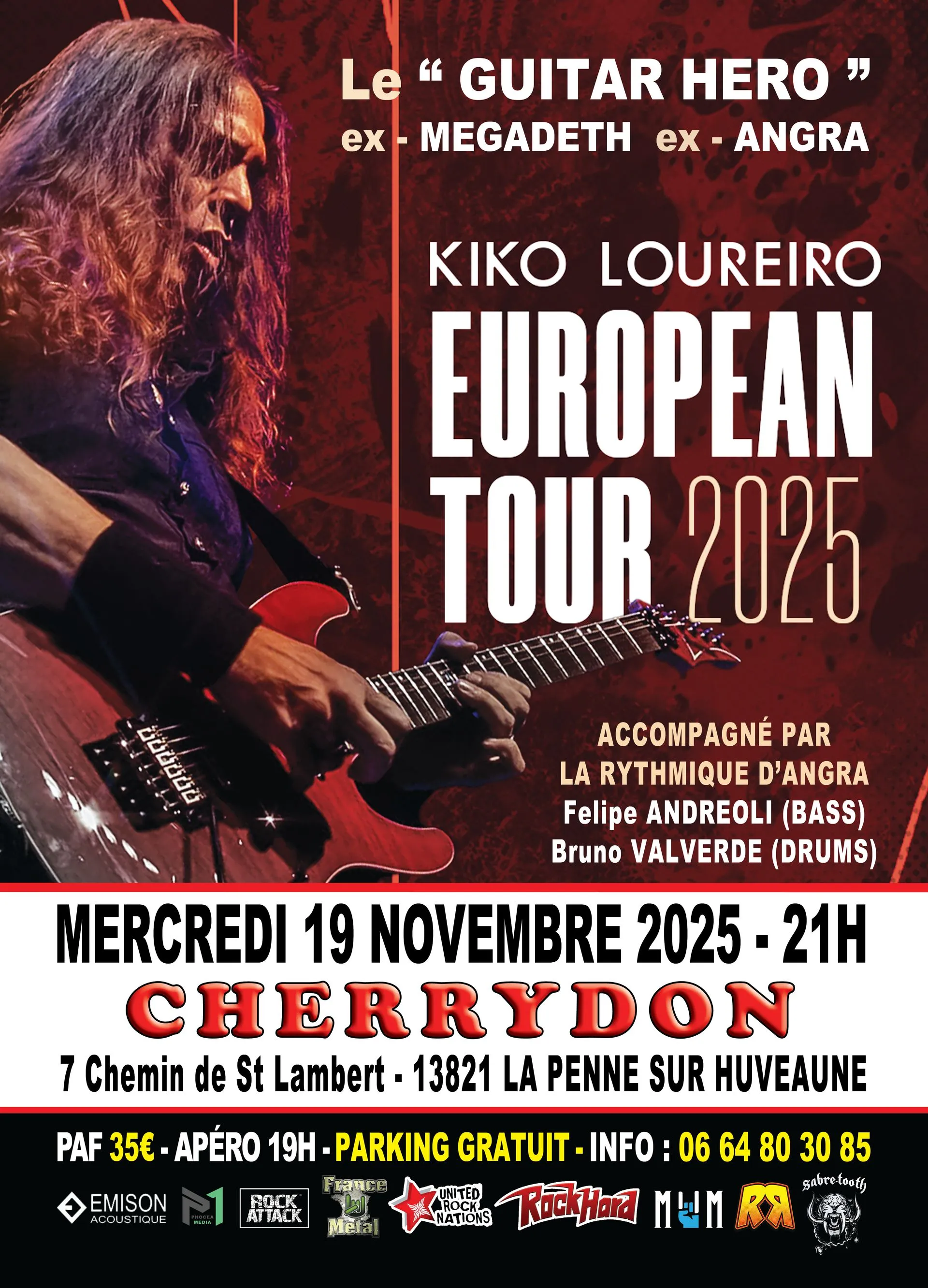KIKO LOUREIRO european tour 2025 - 19/11/2025 - La Penne sur Huveaune - Cherrydon Club - Frankreich